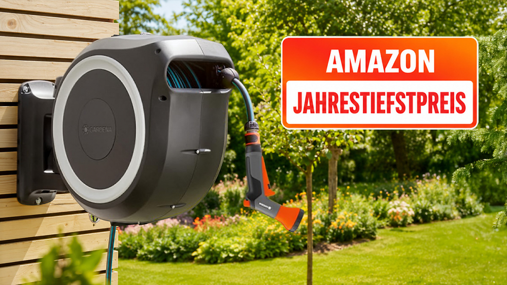 Über 30 Grad ohne Schlauchsalat: Gardena-Schlauchbox zum Amazon ...