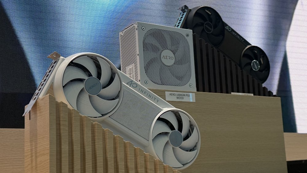 Aorus Infinity: Gigabyte bringt High-End-Design mit Holzoptik unterhalb ...