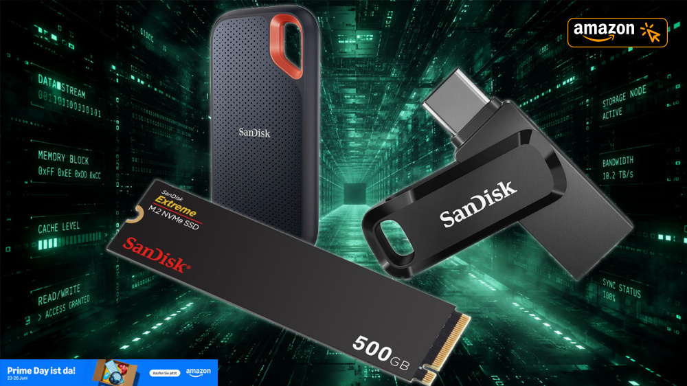Trotz Speicherkrise: Amazon senkt zum Prime Day die Preise für SanDisk ...