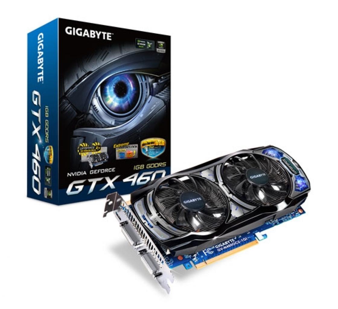 Gigabyte GV-N460OC2-1GI: Neue, werksübertaktete Geforce GTX 460 mit ...