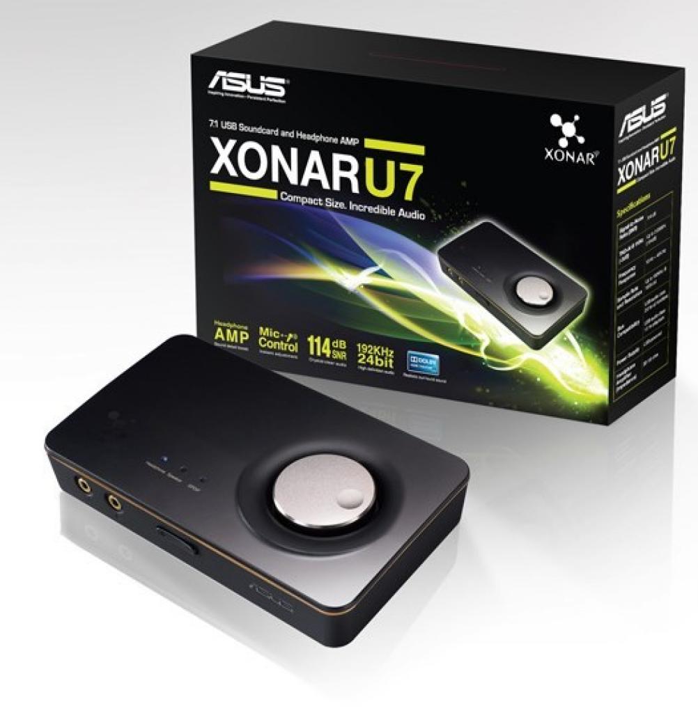 Asus bringt mit der Xonar U7 eine USB-Soundkarte mit Kopfhörerverstärker