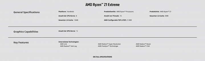 Ryzen Z1 und Z1 Extreme: AMDs erste Handheld-APUs können mit 9 Watt ...