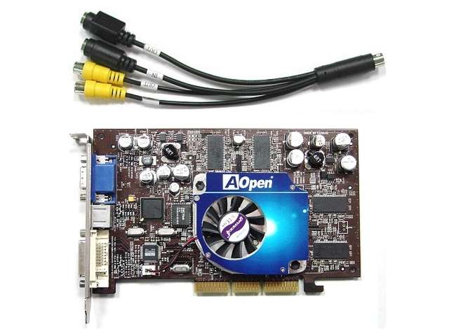Aopen: Geforce 4 Ti4200-Karte mit 128 MB RAM und 500 MHz Speichertakt ...