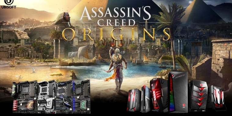 Assassin's Creed Origins: MSI mit Mainboard- und PC-Bundles