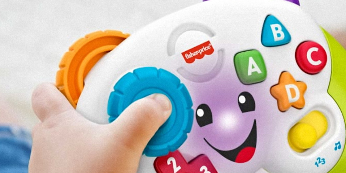 Baby-Gamepad von Fisher Price zum Spielen von Elden Ring modifiziert