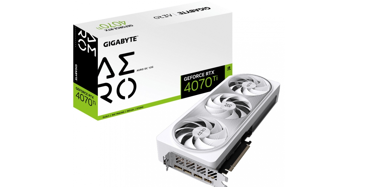 Geforce RTX 4070 Ti Aero OC: Gigabyte mit weißem Custom-Design