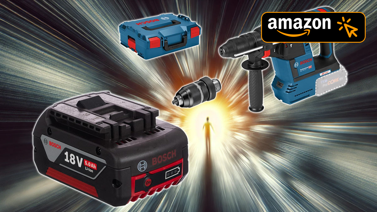 Trick nicht verraten: Bosch Pro Akku 5 Ah und Bohrhammer unter ...