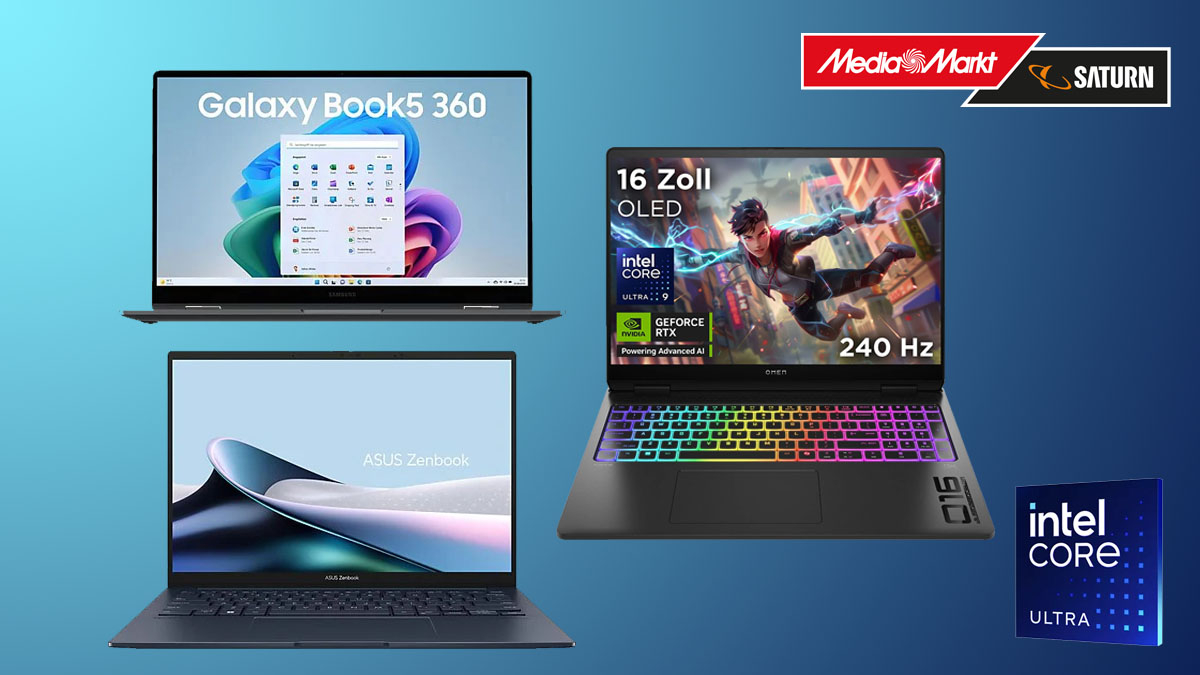 Rabatte bis 500€: Laptops für Gaming & Office mit Intel Core Ultra ...