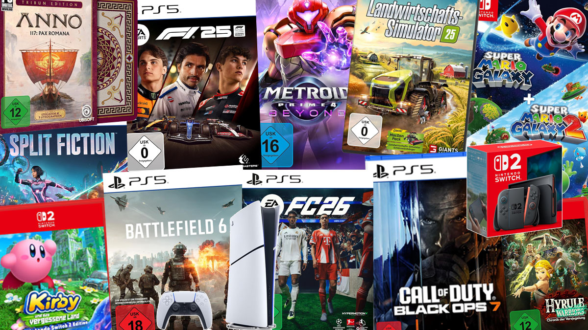 Amazon Black Friday-Deals für Games - ab 11€ für PS5, Switch (2), Xbox & PC