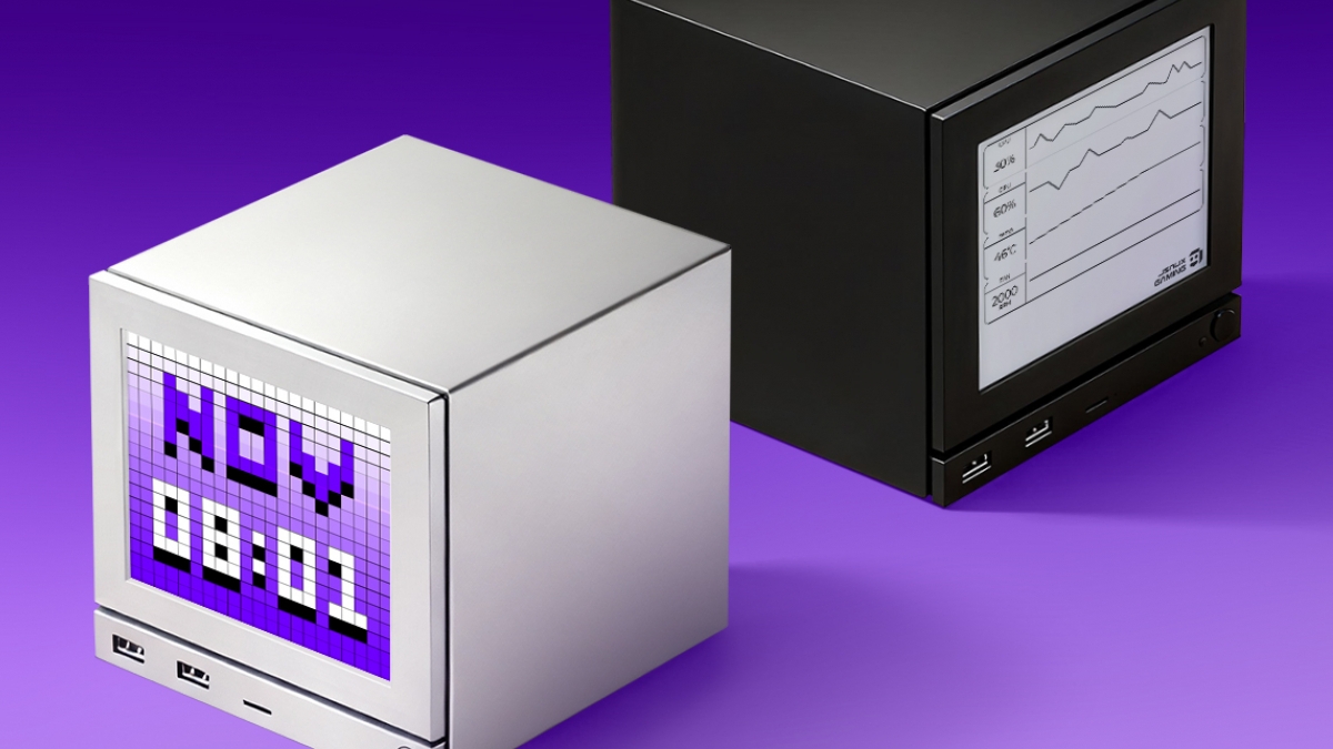 Steam Machine: Cover mit E-Ink und Retro-Pixel-Matrix