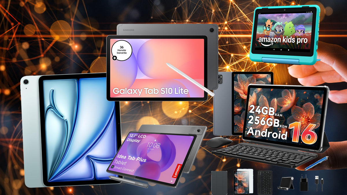 Rabatte bis 47%: Amazon verhökert Tablets - Apple iPad, Samsung, Lenovo ...