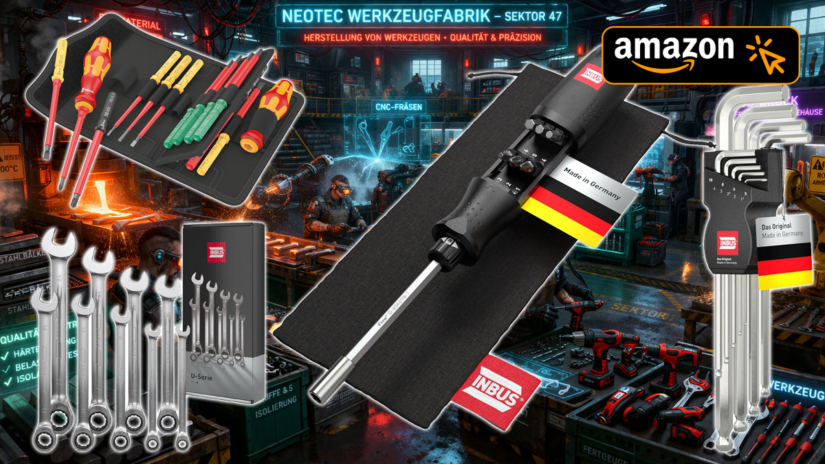 Limitierter Amazon-Preisfall: Inbus Ratschenschraubendreher mit Bits ...