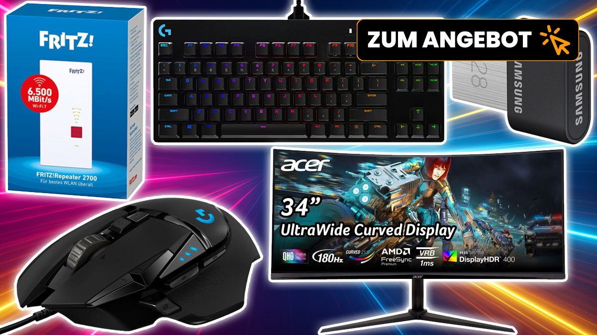 Nur heute bei Media Markt: Bestpreise für Fritz!Repeater, Logitech G502 ...