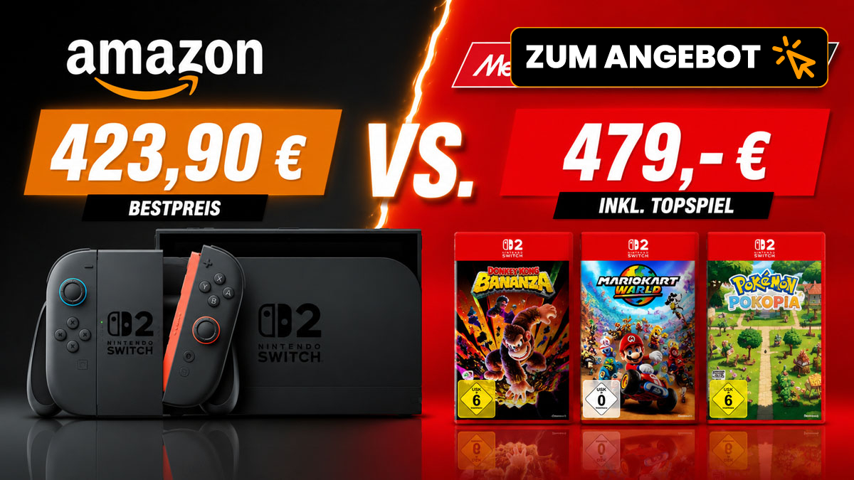 Amazon vs. MediaMarkt: Preiskampf bei Switch 2 - jetzt Top-Deals abstauben