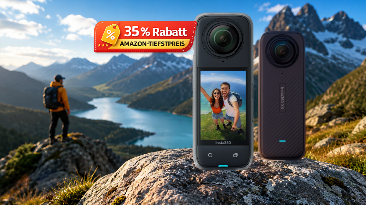 Noch nie günstiger bei Amazon: Insta360 X4 Action-Cam mit 8K-Video zum ...